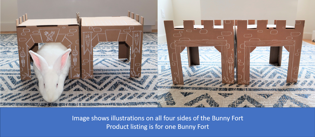 Bunny Fort - Toy, playhouse, hideaway, home for rabbits and other small ...