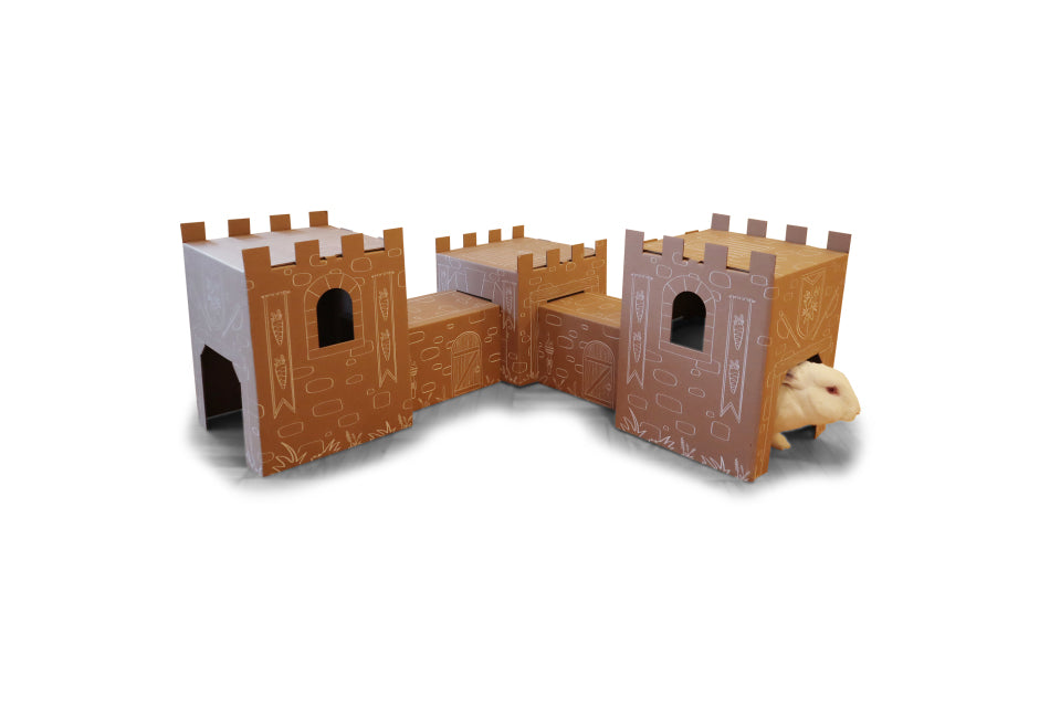 Mega Bunny Castle for bunny's playhouse, toy, hideaway, home – BunnyBliss