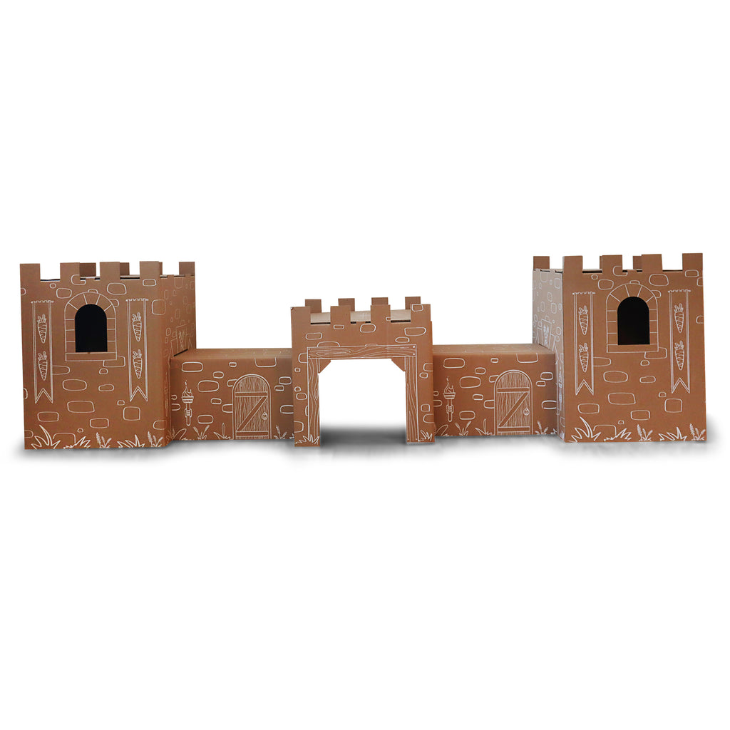 Bunny Castle playhouse, toy, hideaway, home for rabbits – BunnyBliss